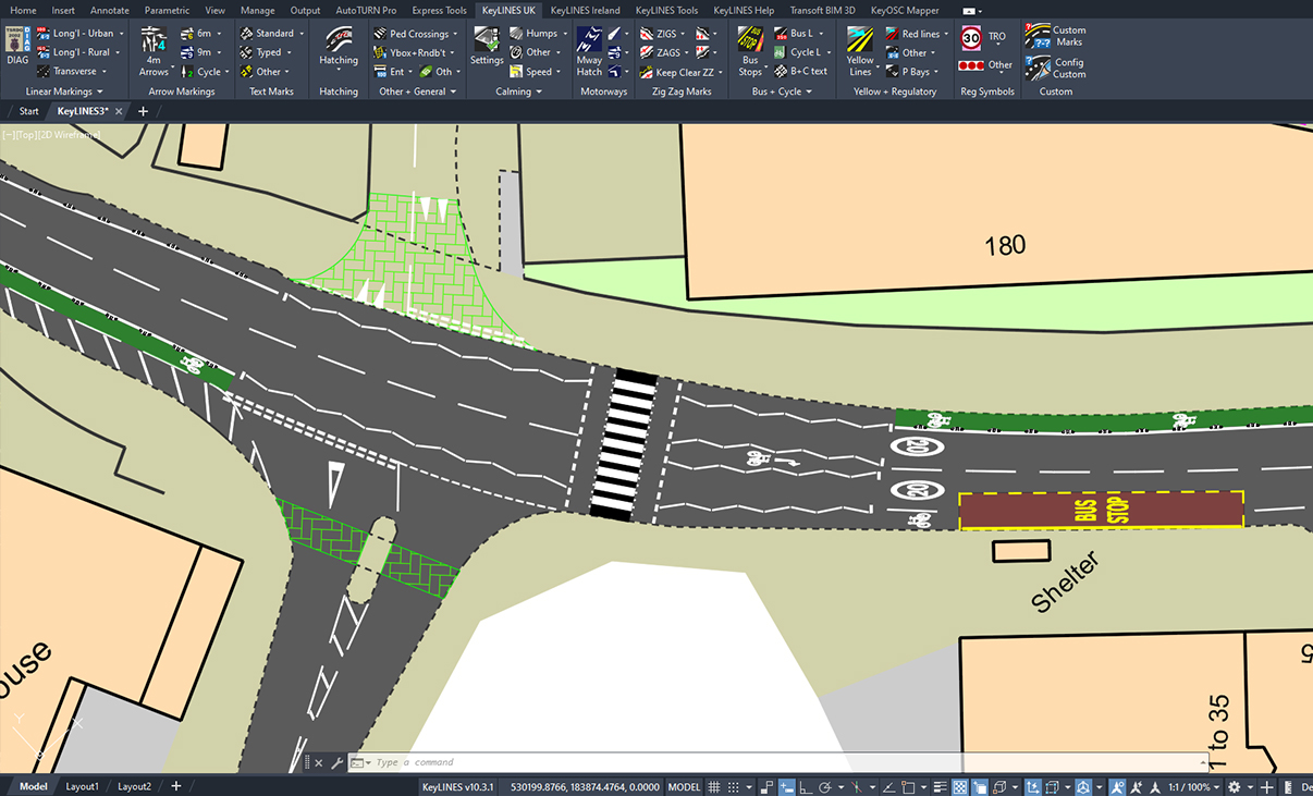 KeyLINES - Road Markings Software | Transoft Solutions