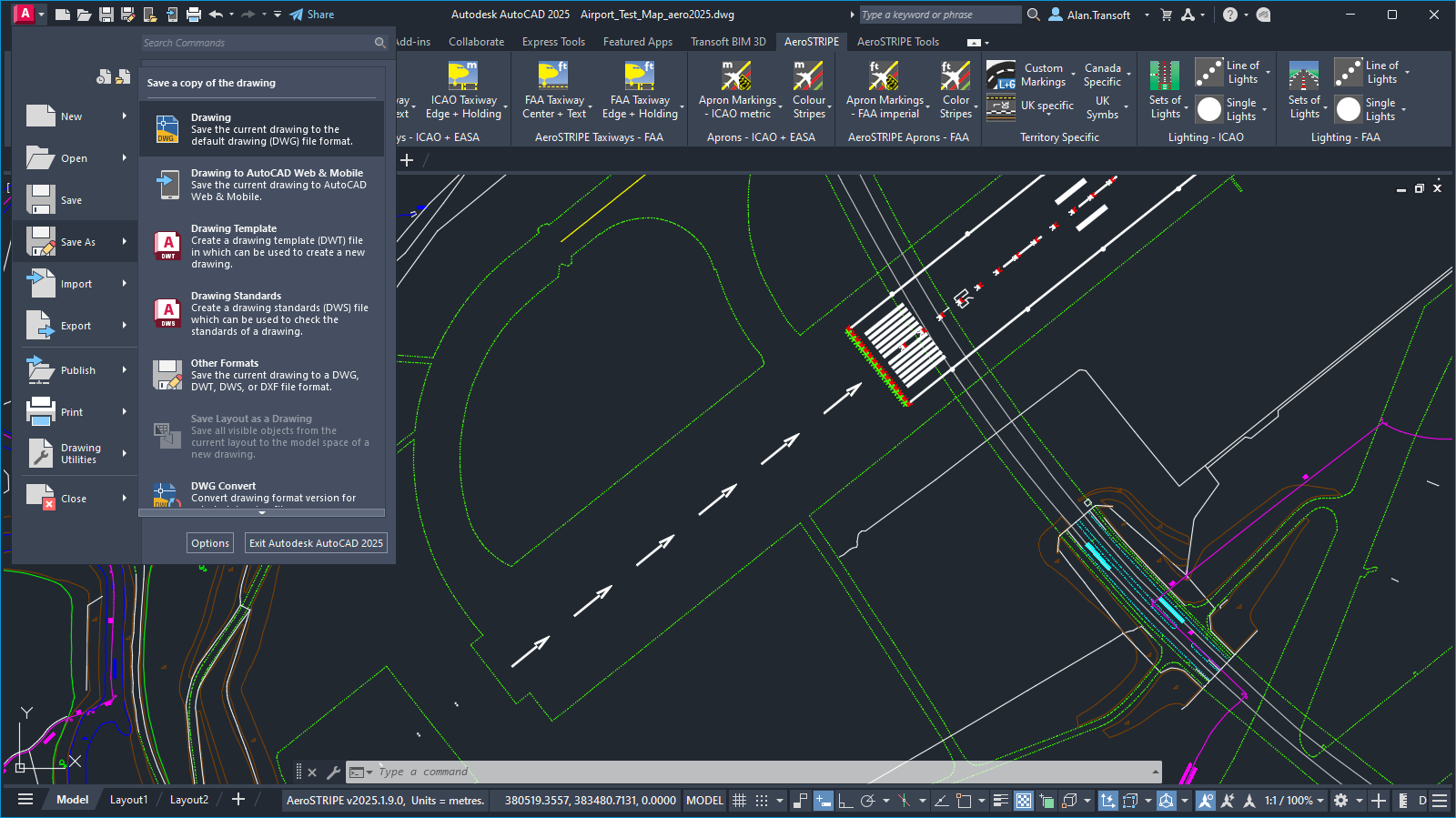 AeroSTRIPE - Airside Markings Software | Transoft Solutions