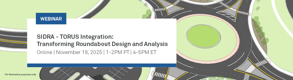 Webinar: SIDRA - TORUS Integration: Transforming Roundabout Design and ...
